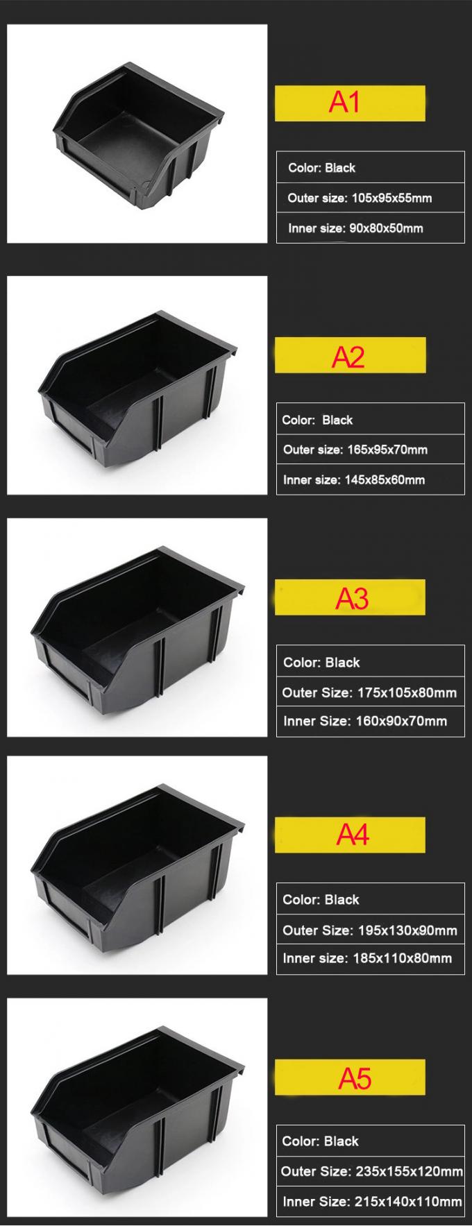 Conductive ESD Plastic Trays , 10E4-109 Anti Static Esd Container Box ...