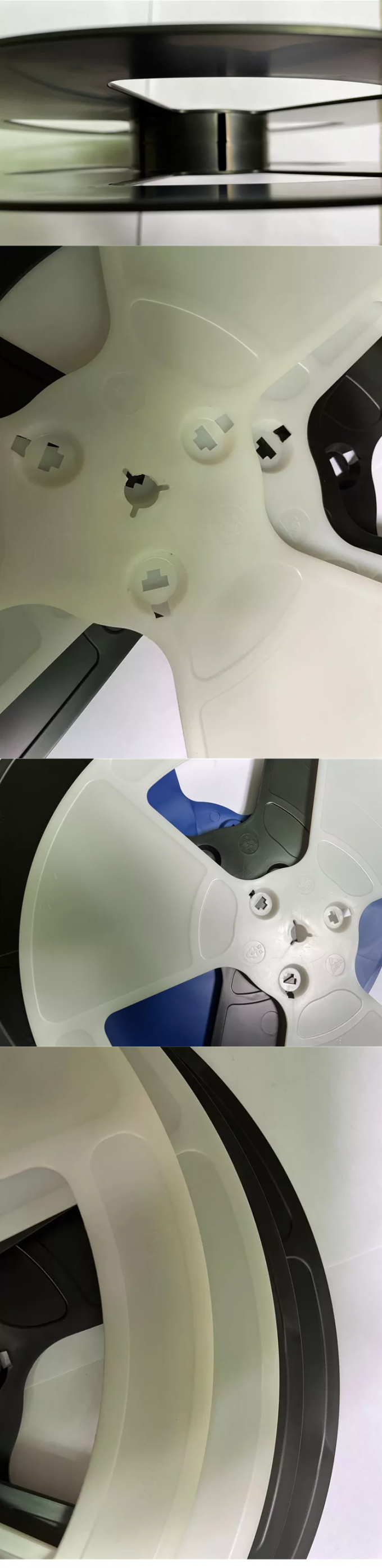 Smd Carrier Tape And Reel Packaging Blue / Black PS Material