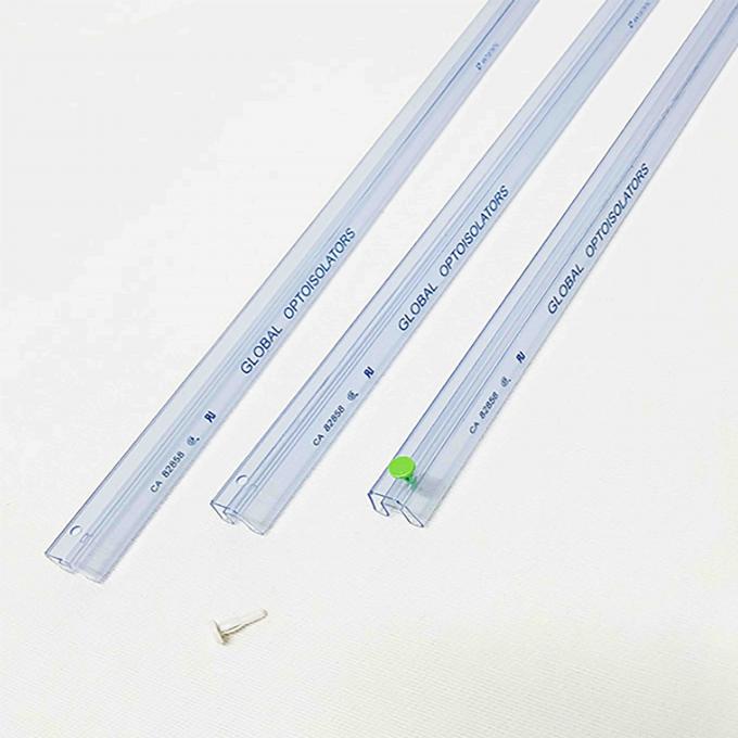 Hard Clear Rectangular Empty IC Anti Static Tube 100-2000mm Length