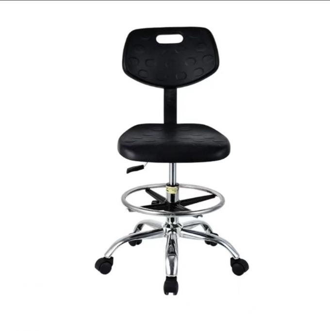 Height Adjustable Stainless Steel Lab Chairs Ergonomic Lab Seating