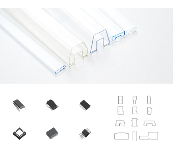 Factory Price Plastic Pipe Ic Packaging Tube Hard Clear Square Pvc ...