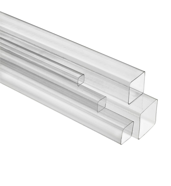 Factory Price Plastic Pipe Ic Packaging Tube Hard Clear Square Pvc ...