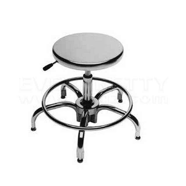 Height Adjustable Stainless Steel Lab Chairs Ergonomic Lab Seating