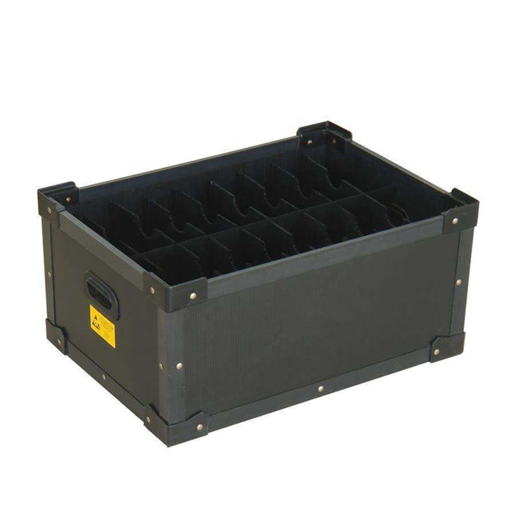 ESD Plastic Trays Anti Static Boxes For Electronics Non Taste